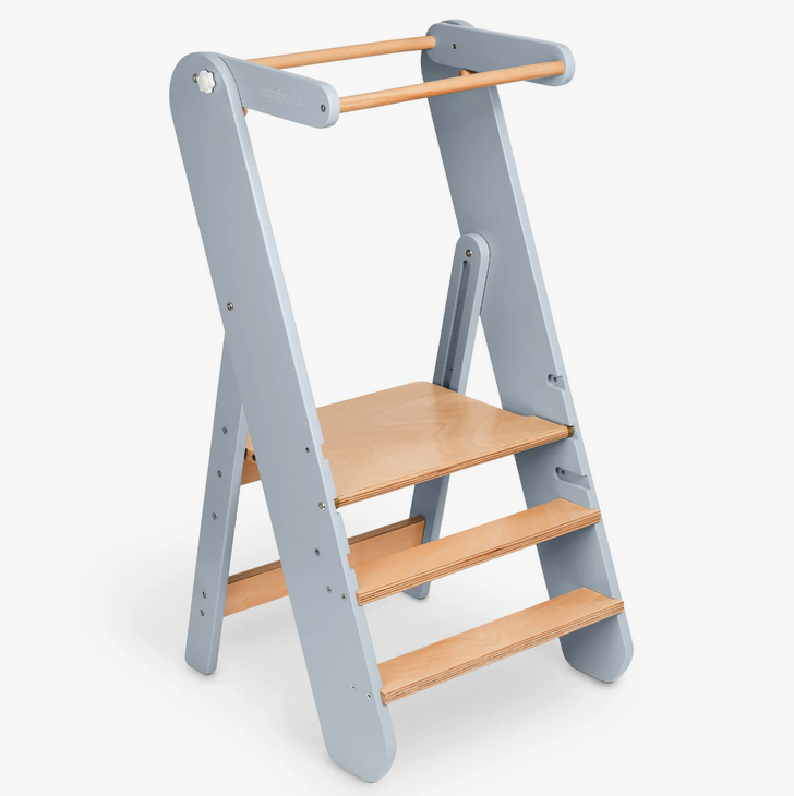 Comfy Kids Kids Step Stool for Ages 3+ in Pacific Blue | Traveling Tikes