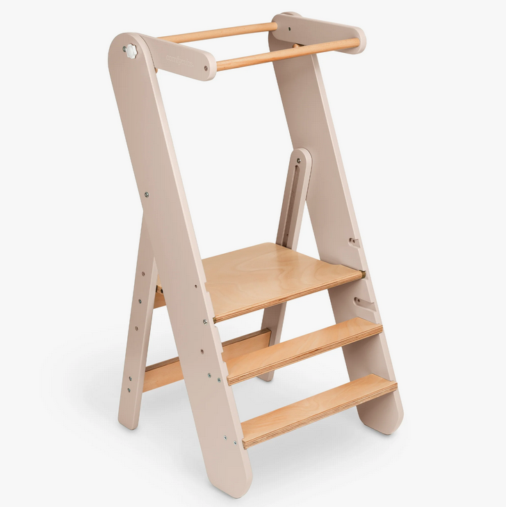 Comfy Kids Kids Step Stool for Ages 3+ in Blush | Traveling Tikes